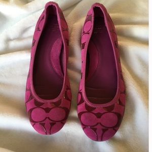 Coach | Shoes | Fuschia Super Comfy Coach Flats | Poshmark